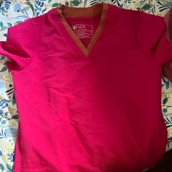 Figs | Other | Figs Rose Top With Terracotta Accent | Poshmark